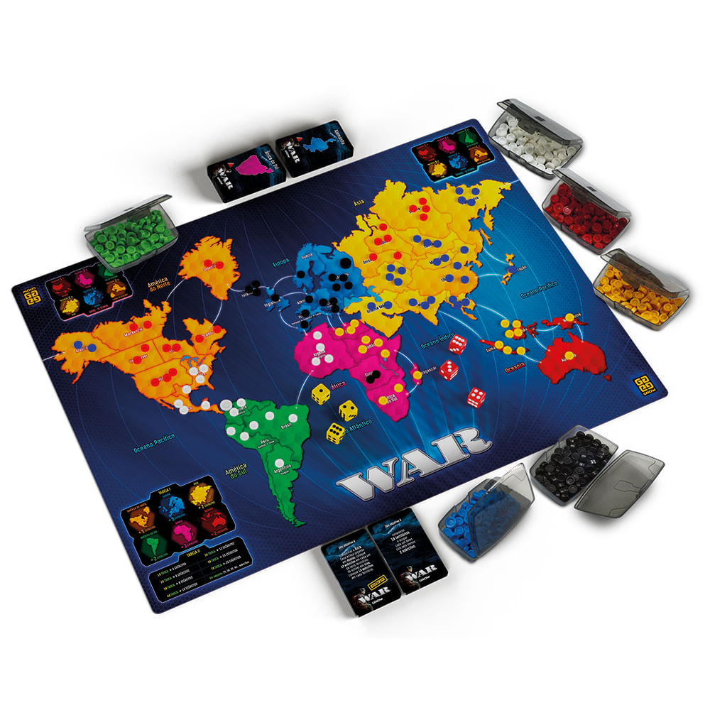 Jogo de Tabuleiro War - Loja Grow