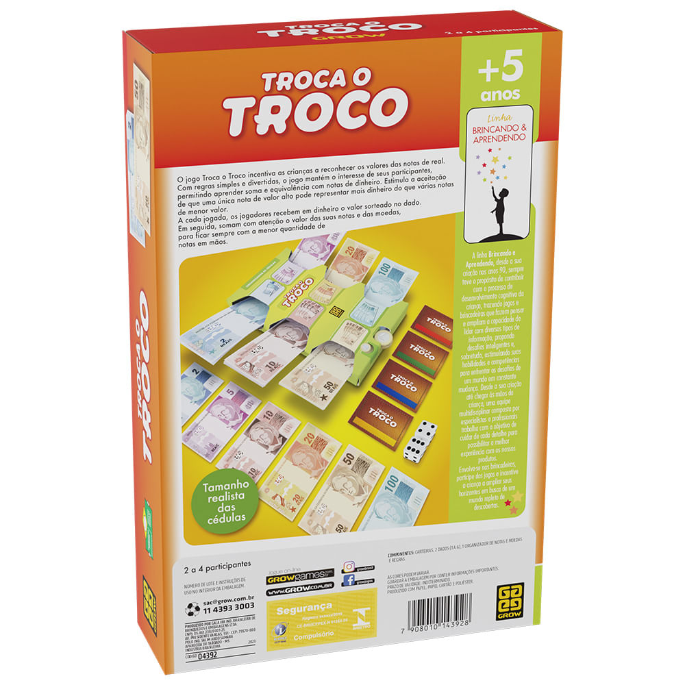Jogo Troca o Troco - Loja Grow