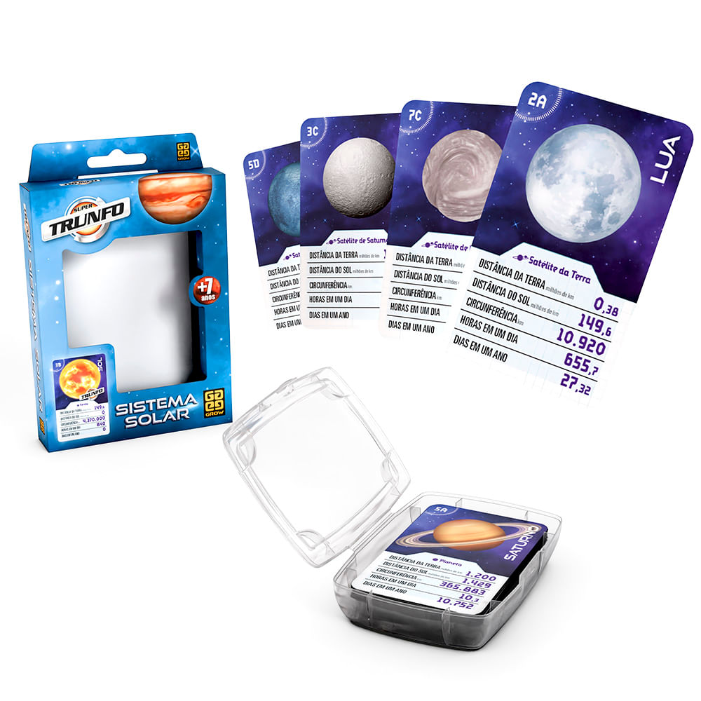 Super Trunfo Sistema Solar - Loja Grow