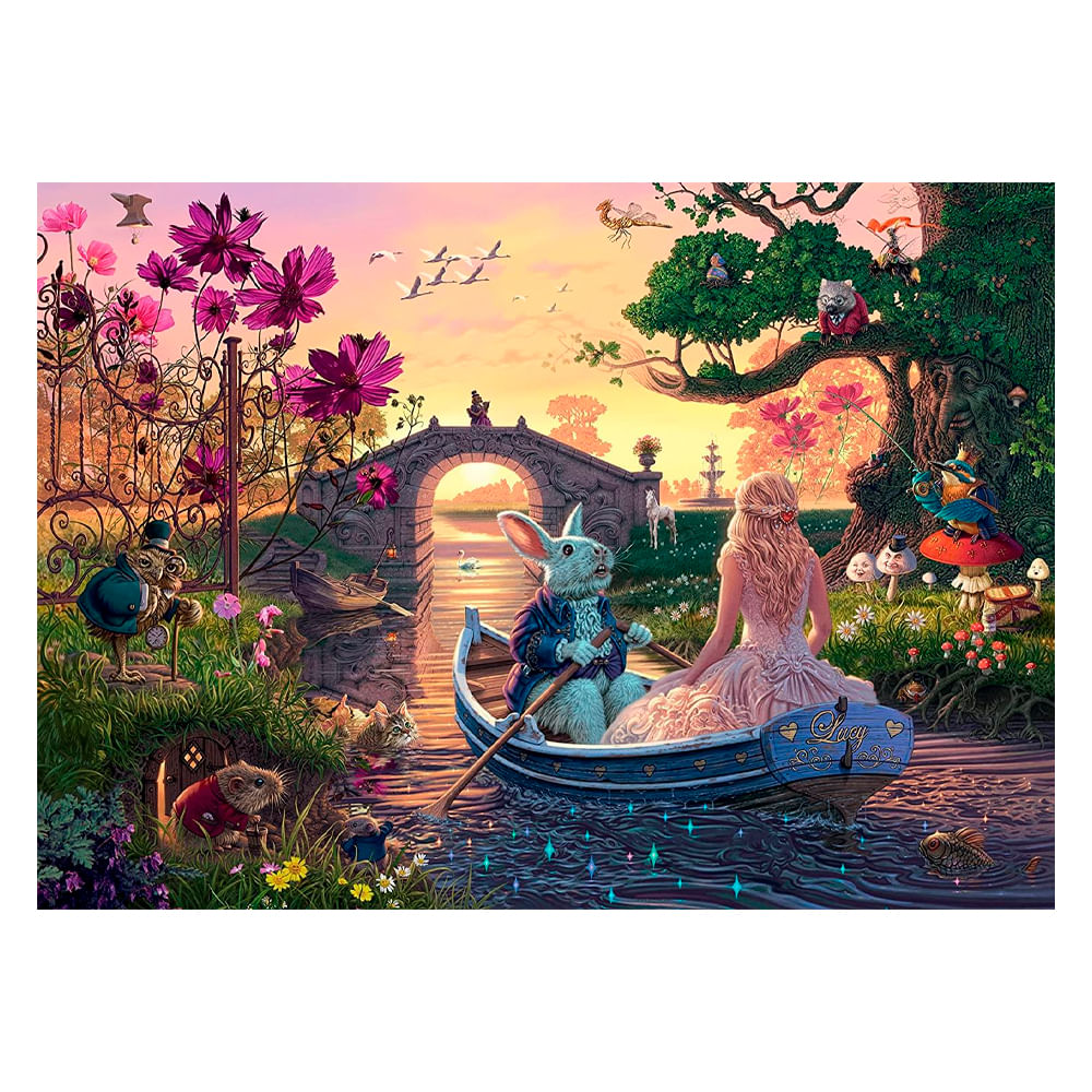 Puzzle 1000 peças Lago Encantado - Importado - Ravensburger - Loja Grow